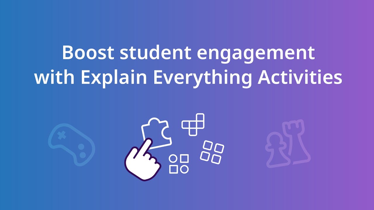 Introducing Explain Everything Activities: Memory, Matching and Crossword 📣