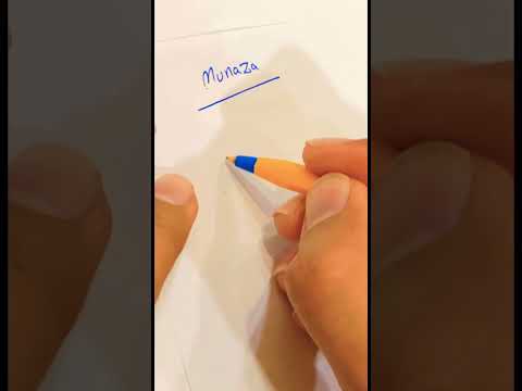 Signature of Munaza