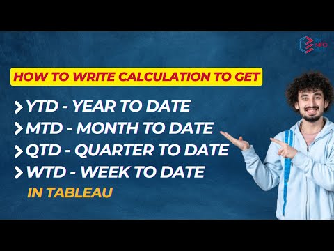 Tableau Date Calculation - YTD, MTD, QTD, WTD | Learn Tableau in Tamil | @erkinfohut