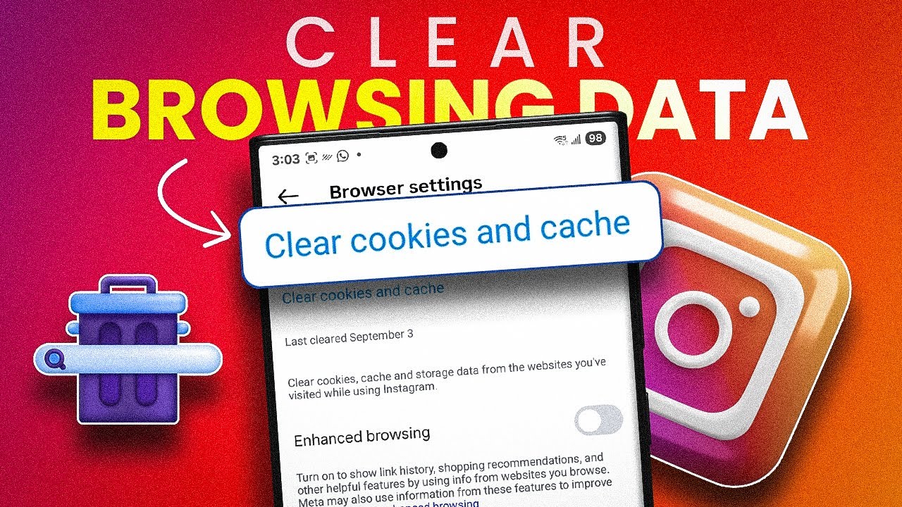 How to Clear Browsing Data in Instagram | Instagram Cache & History Fix