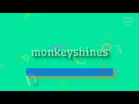 MONKEYSHINES - HOW TO PRONOUNCE MONKEYSHINES? #monkeyshines