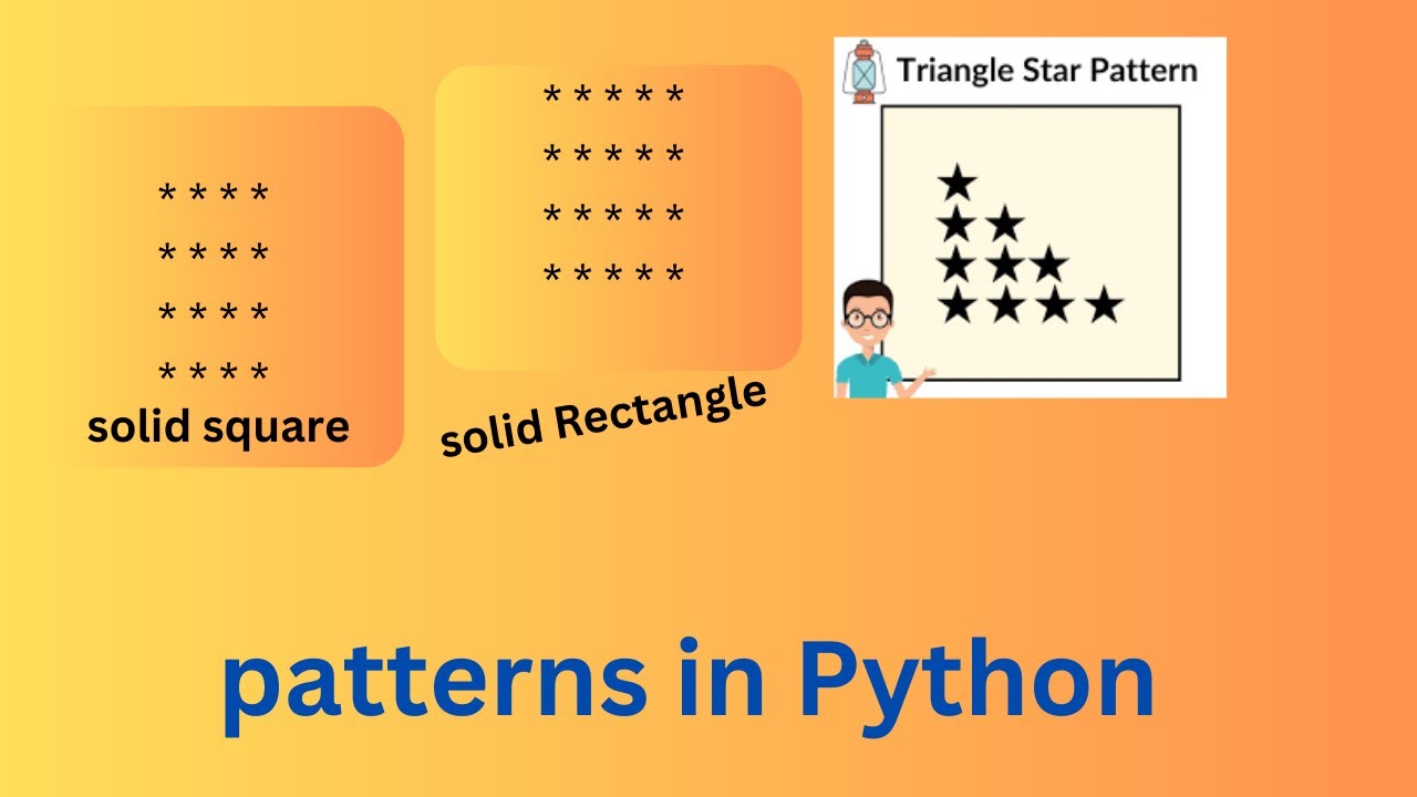 solid patterns(solid square, solid rectangle, solid triangle) | patterns in python @python-nerd