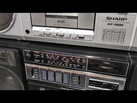 SHARP GF-7500, FISHER PH 700L and SONY cassette player/recorder