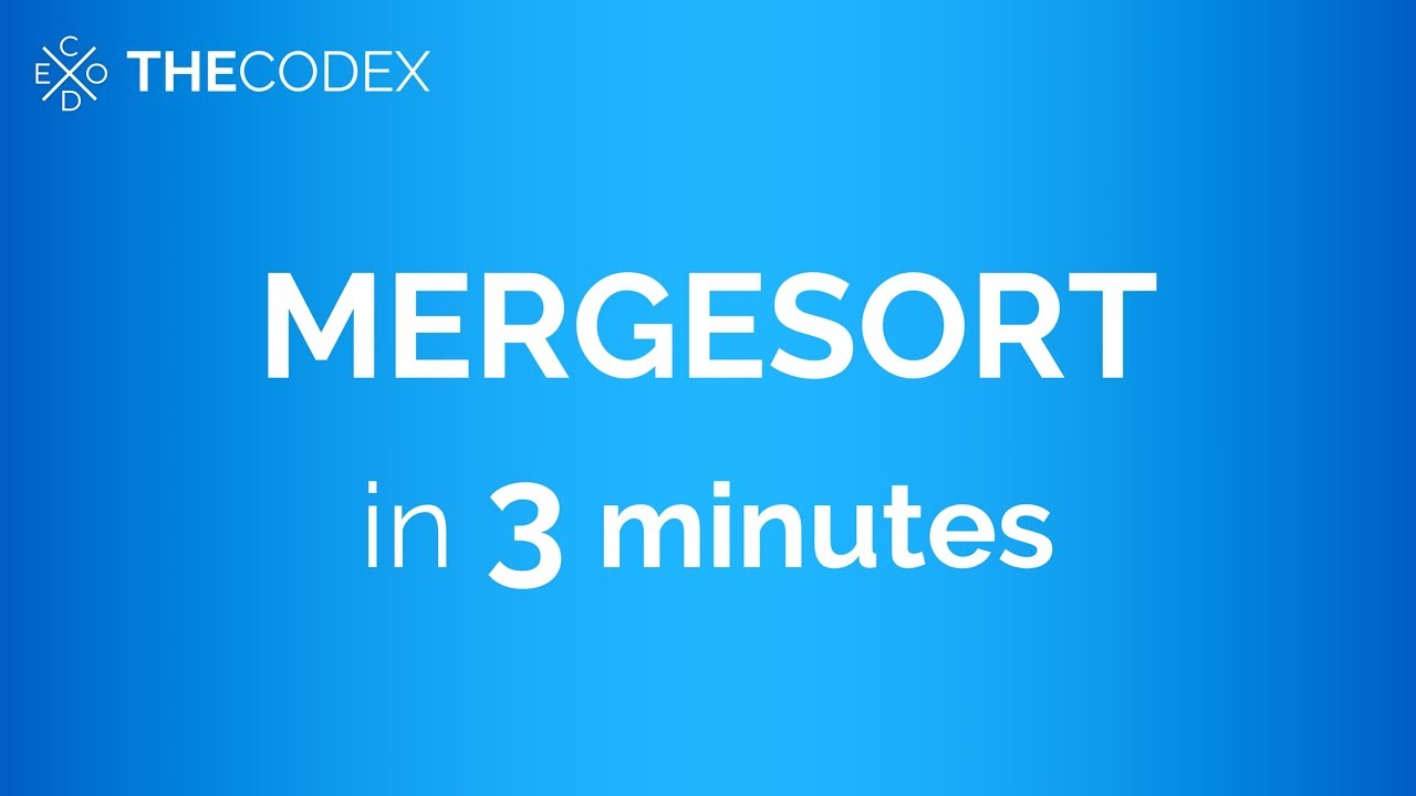 Data Structures and Algorithms: Learn Mergesort in 3 minutes!