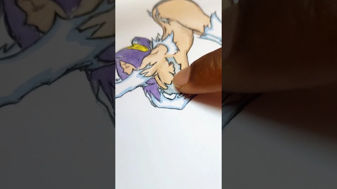 yoruichi drawing.   #drawing #art #anime #bleach #yoruichi #youtubeshort