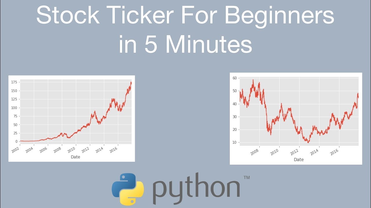 Quick Stock Graph in Python, Beginner Tutorial