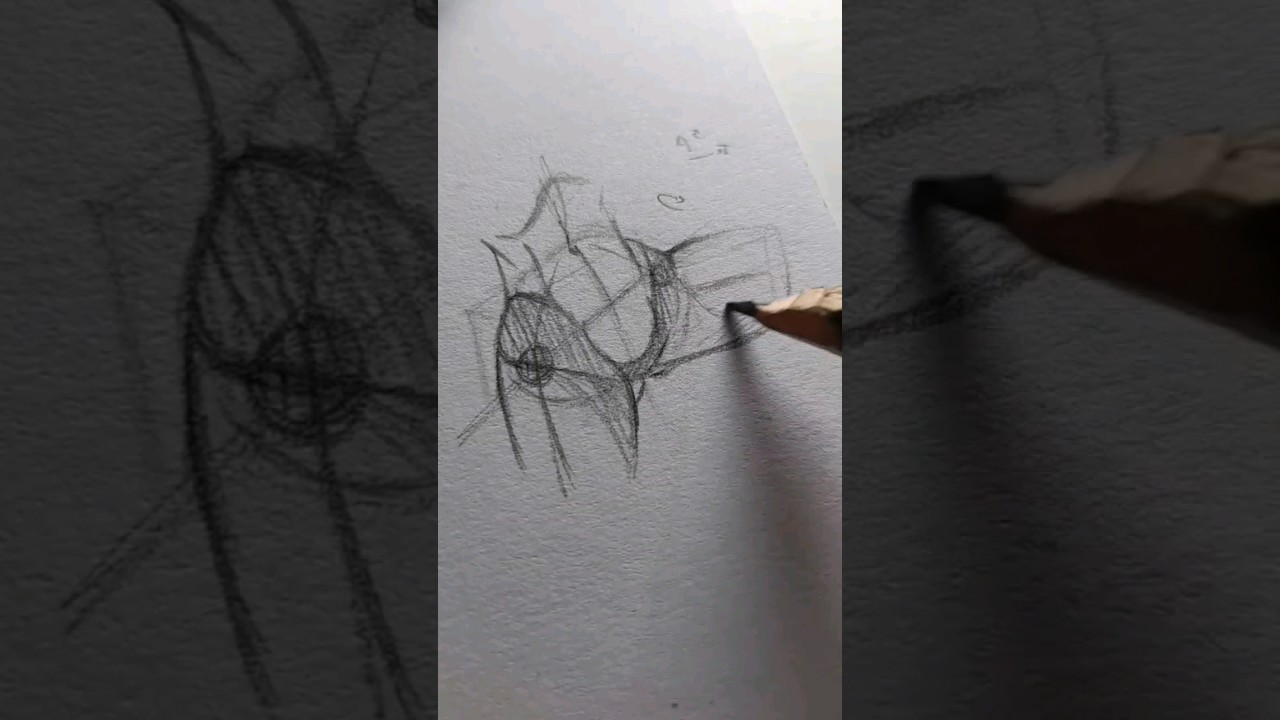 Easy way to draw hips & thighs , tutorial for beginners #shorts