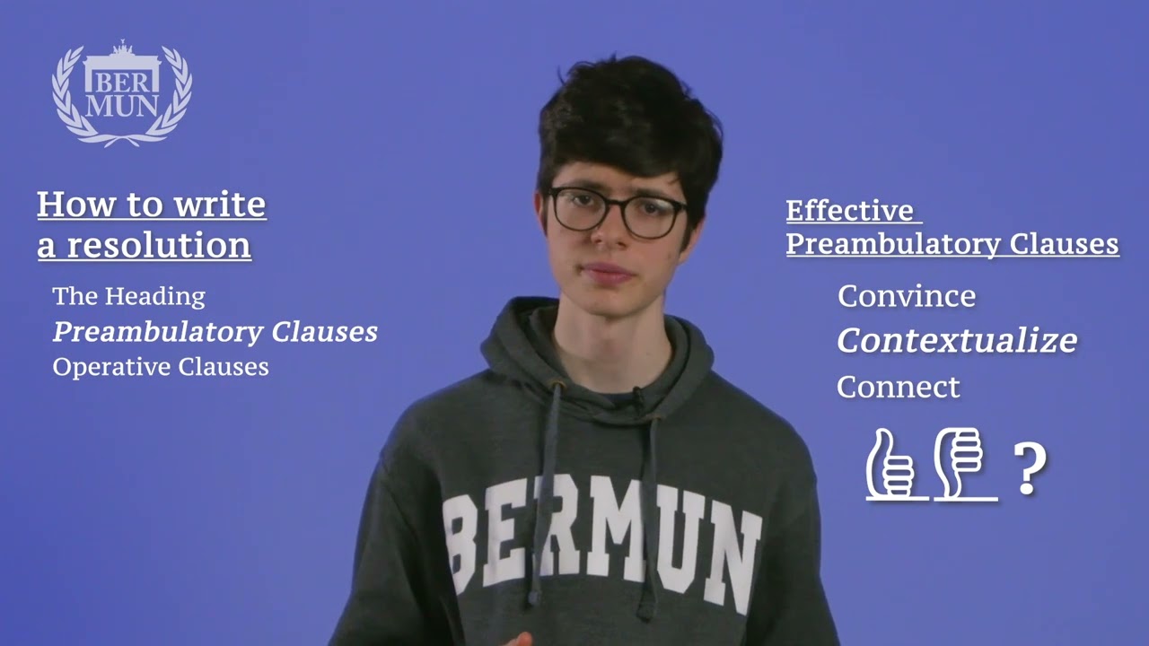 #4 How to write a resolution? (MUN)