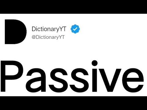 Passive Meaning in English