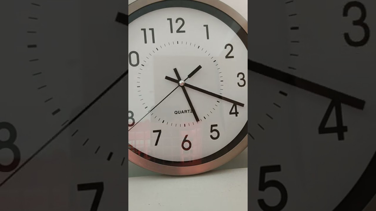 Clock timelapse 1 hour in 12 seconds