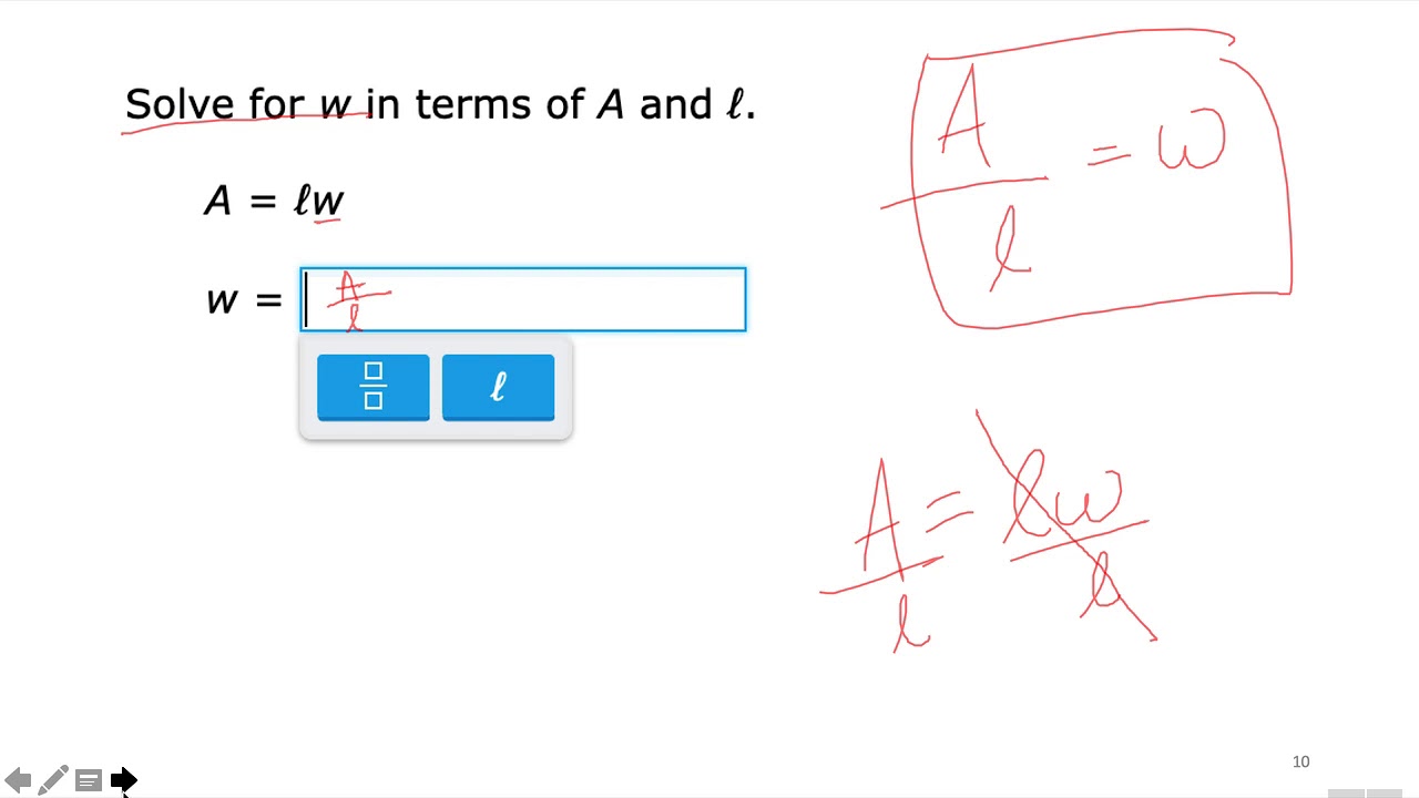 IXL Section I.9 - Solving Multi-Variable Equations
