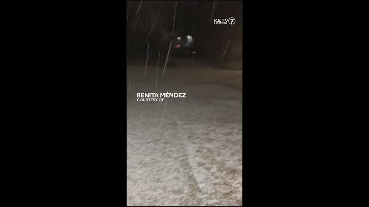 KETV viewer captures blanket of hail in Schuyler, Nebraska