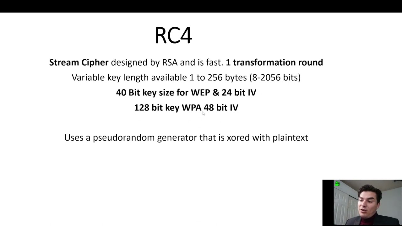 RC4, WPA, WPA2, Wireless protocols