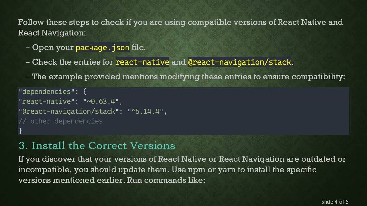 Resolving the React Native StackNavigator Error: Element Type is Invalid