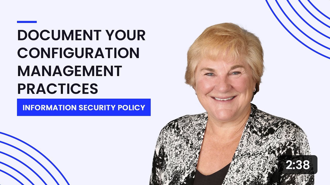 Document your Configuration Management Practices