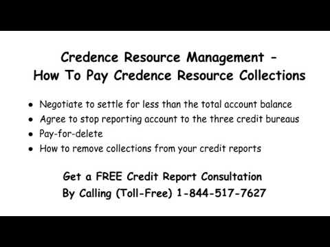Credence Resource Management - How To Pay Credence Collections