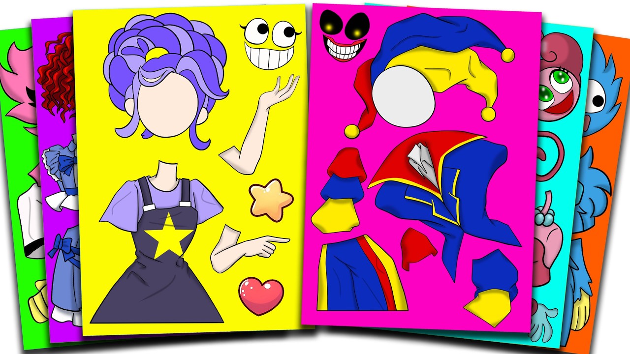 LILY LOVEBRAIDS HAS A SECRET WITH PROTOTYPE  - Poppy Playtime 5 | Sticker Book DIY