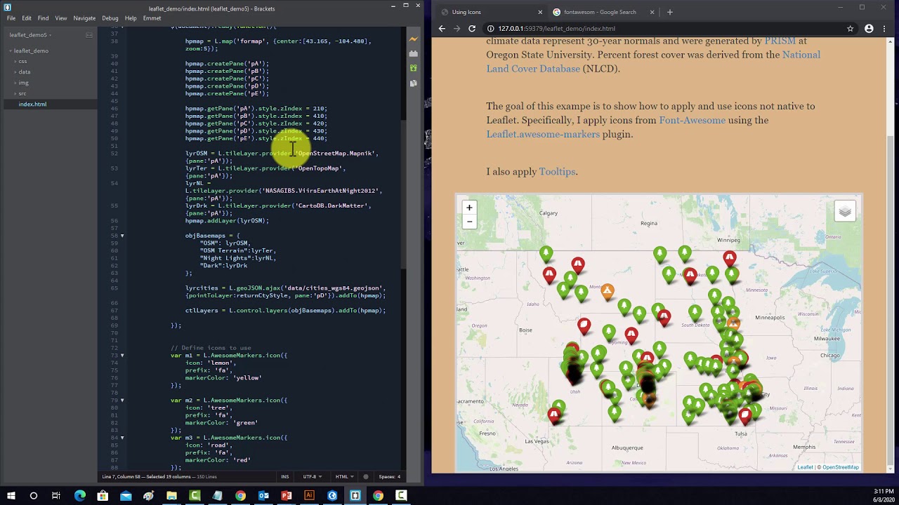 Leaflet Map Example 5