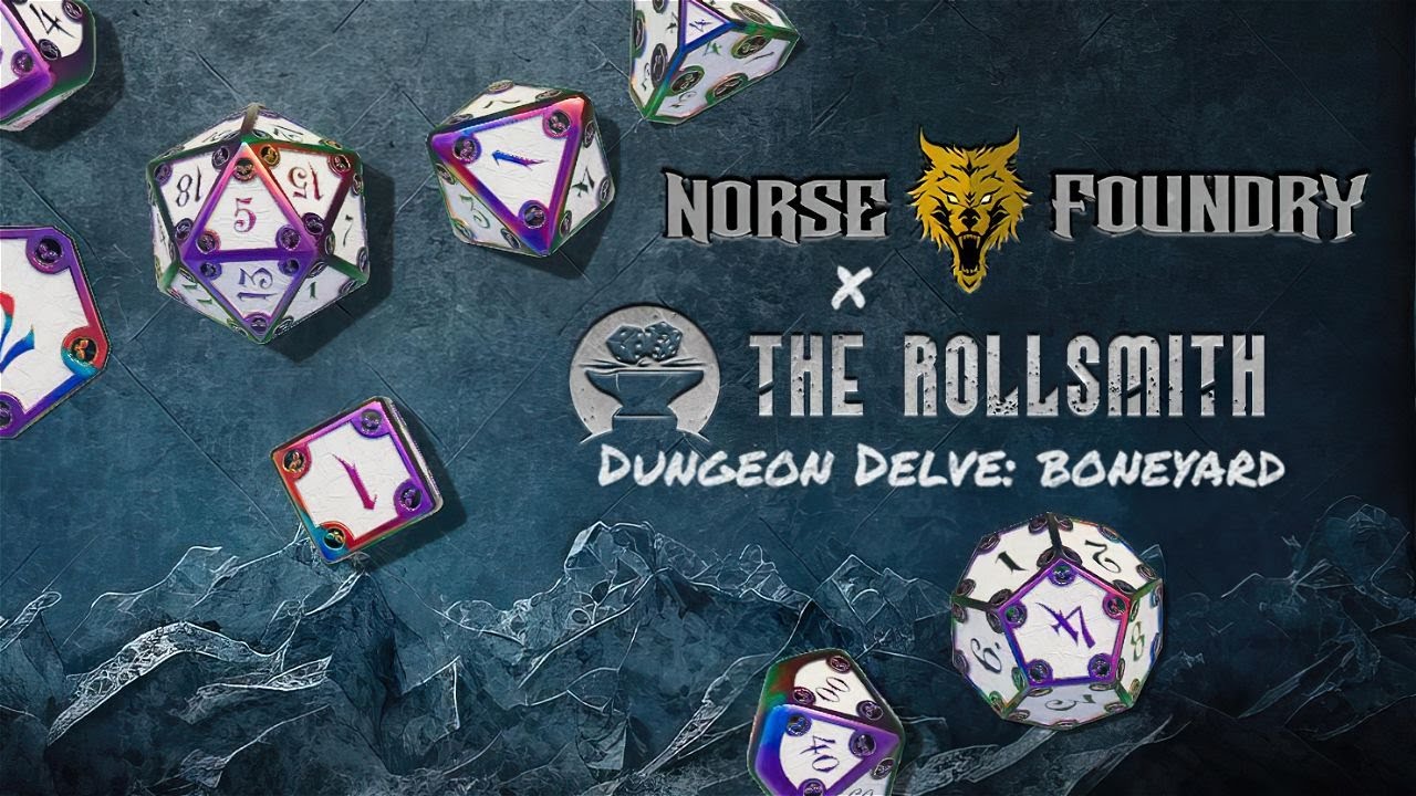 Norse Foundry x The Rollsmith: Dungeon Delve dice set collection