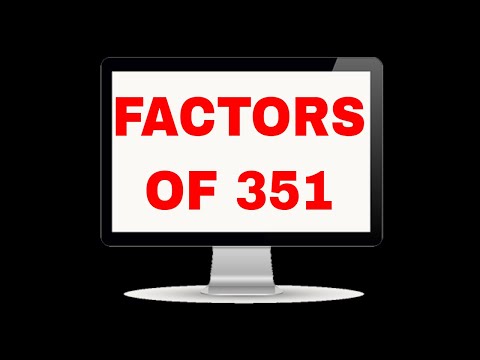 Factors of 351
