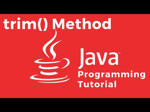 How to remove the leading and trailing whitespaces in a given String using the Java trim() method