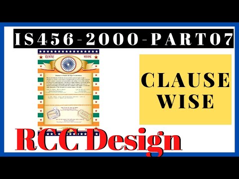 IS456-2000 II Understanding of RCC II Part-07 II Concept Civil