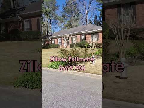 How much do you think this Dunwoody GA ranch home is worth? {4667 N Springs Ct, Dunwoody, GA 30338}