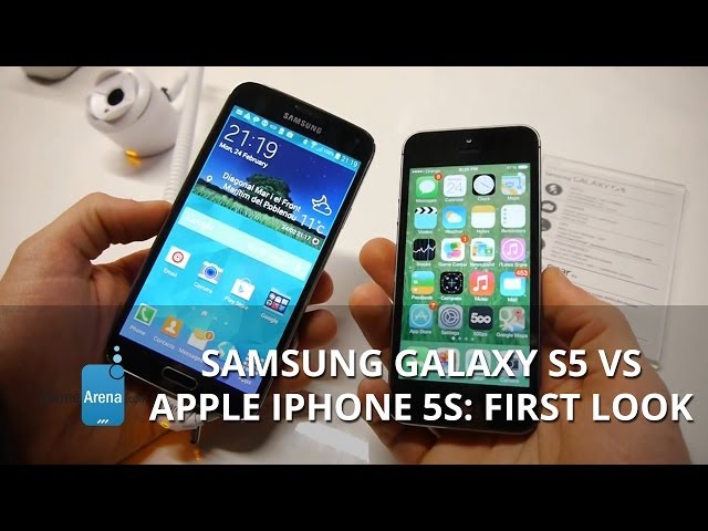 Samsung Galaxy S5 vs iPhone 5s: first look - PhoneArena