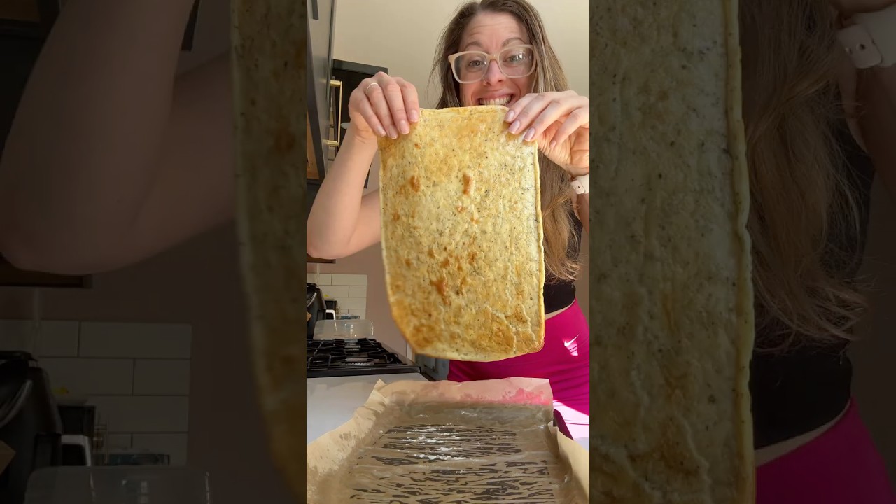 Cottage Cheese Flatbread Recipe - Only 2 Ingredients!! #highprotein #glutenfree #cottagecheese