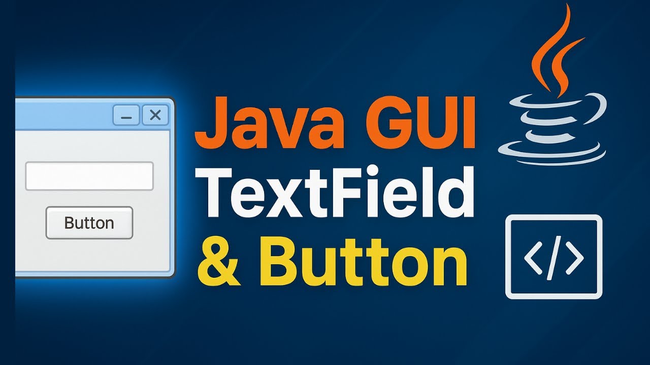 Java GUI: How to Use JTextField and JButton Java Swing | #2