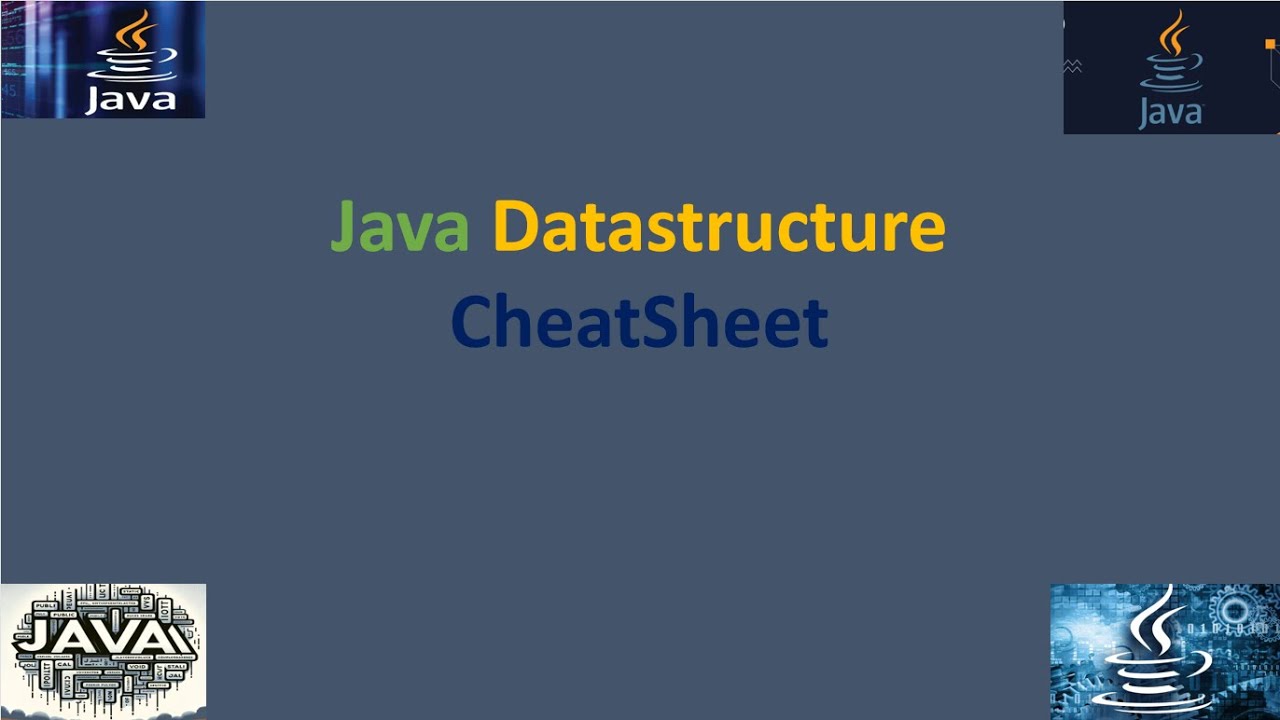 Java Datastructures CheatSheet for interview.