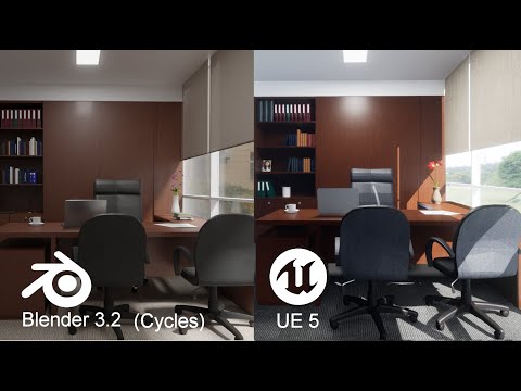 2Gb VRAM TEST: UE5 (Lumen) vs Blender 3.2 (Cycles/path tracer).