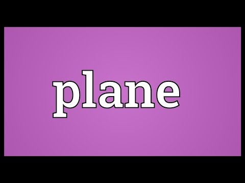 Plane Meaning