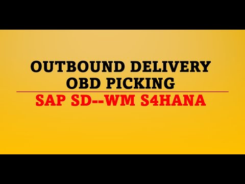 outbound delivery in sap sd and sap wm | picking in sap wm | outbound delivery sap wm | obd sap sd