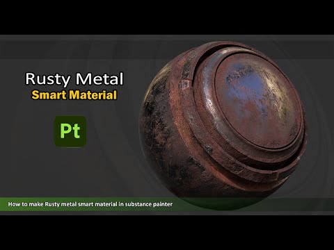 Metal Smart Material - Rusty metal (2) - substance painter