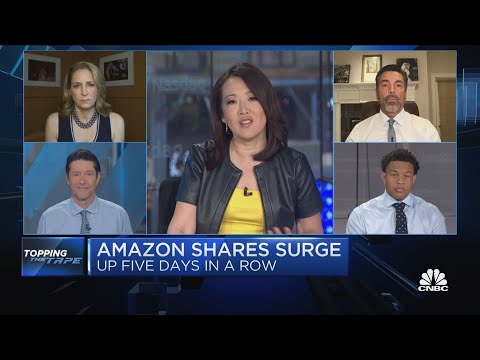 Topping the tape: Amazon up 18% since last Tuesday's intraday low