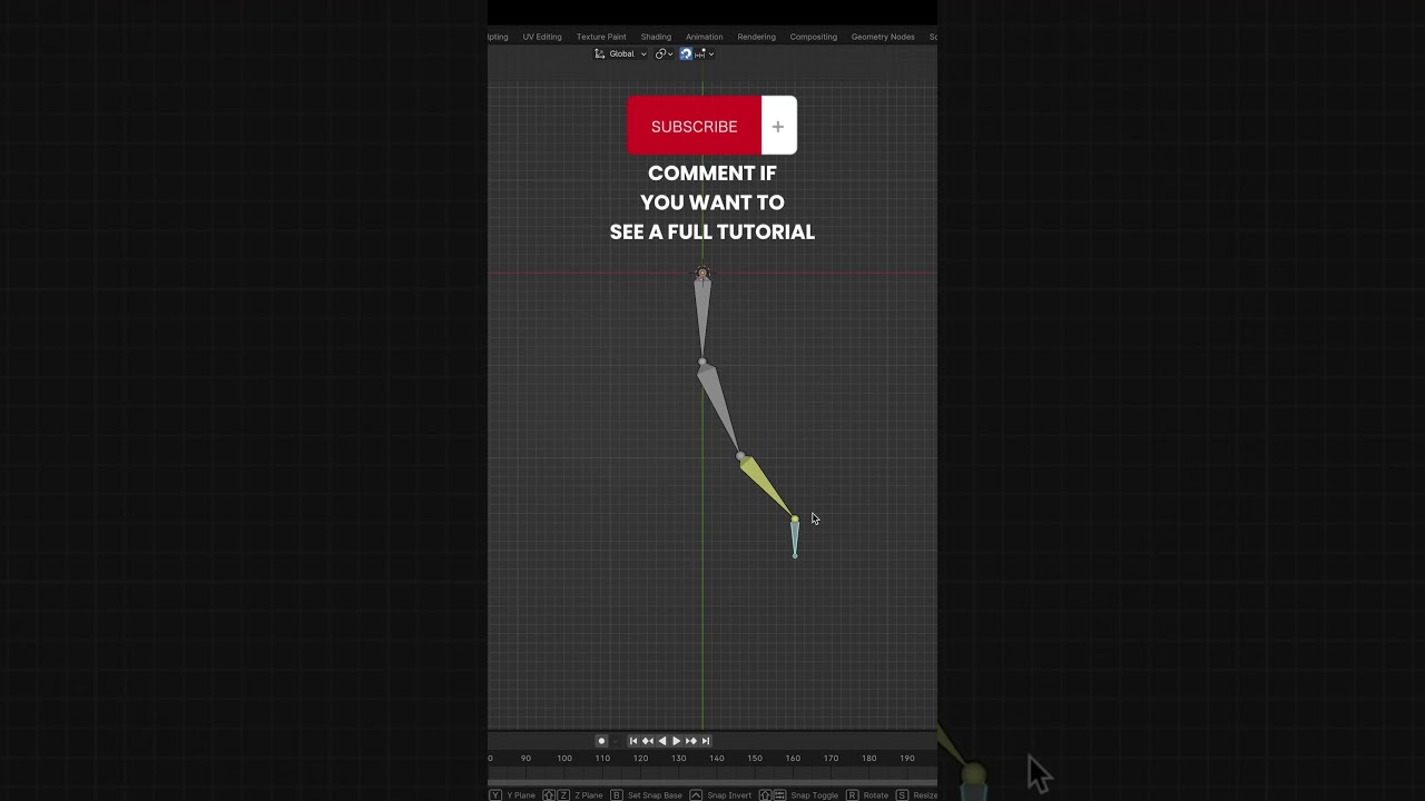 QUICK IK Rigging Tutorial in Blender #blendertutorial