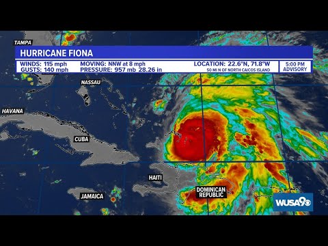 Tracking Hurricane Fiona's path and another developing storm