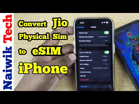 How to Convert Jio Physical sim to eSIM on iPhone