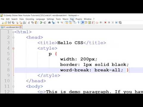 Learn word break in CSS Hindi - Mind Luster