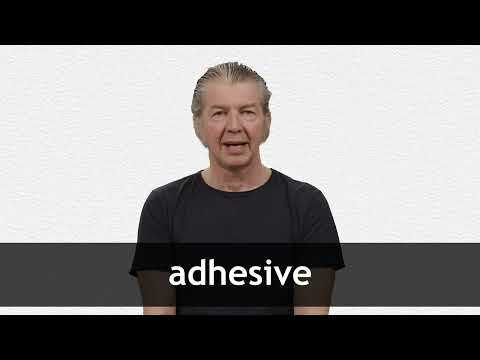 How to pronounce ADHESIVE in American English