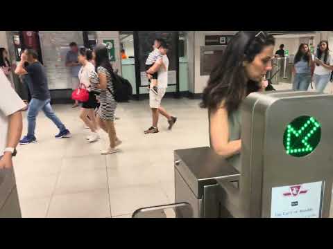 Walking from GO Train platform through Union Station to subway - Toronto Canada August 6, 2023