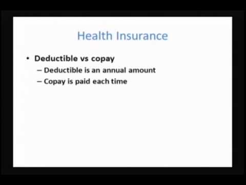 Personal Finance: Class 4 - Insurance