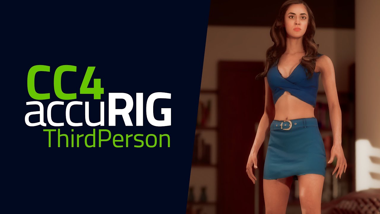 AccuRIG & Character Creator 4 - THIRDPerson  in UnrealEngine 5.1
