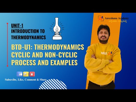 16. BTD-U1: Thermodynamics Cyclic and Non-Cyclic Process and Examples
