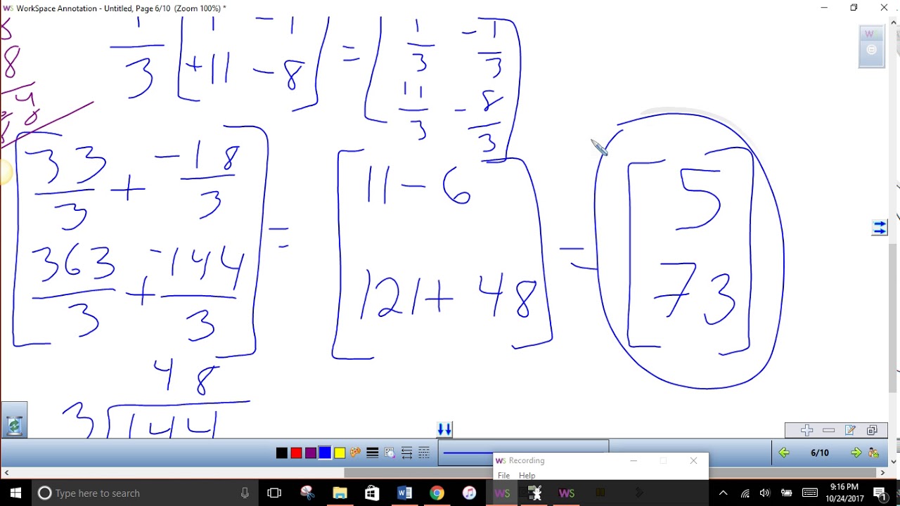 Notes   Solving System Applications with Matrices