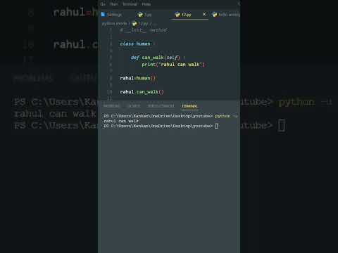What is "self" in python?#python #coding #programming