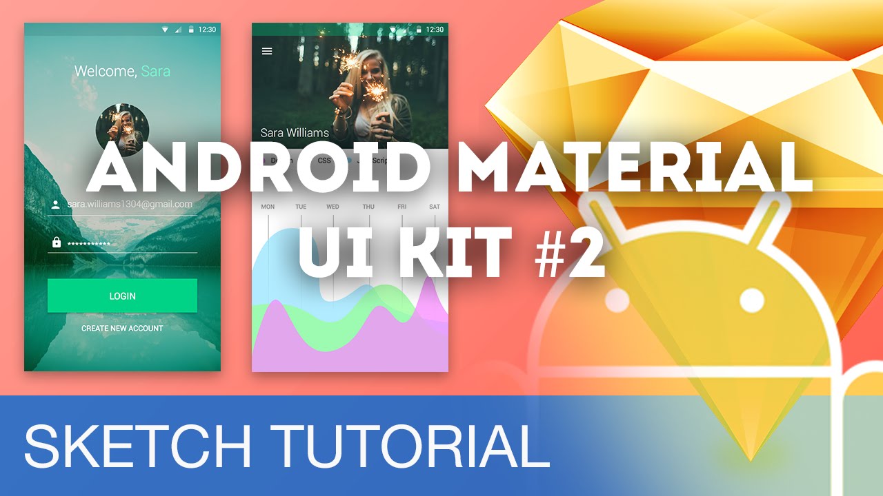 Sketch 3 Tutorial • Android Material UI Kit #2 • Sketchapp Tutorial & Design Workflow