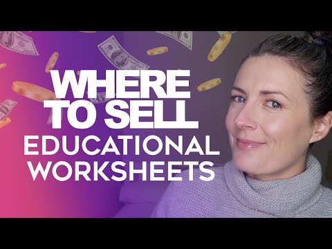 Where To SELL Printable Math Worksheets & Make Money Selling Digital Products