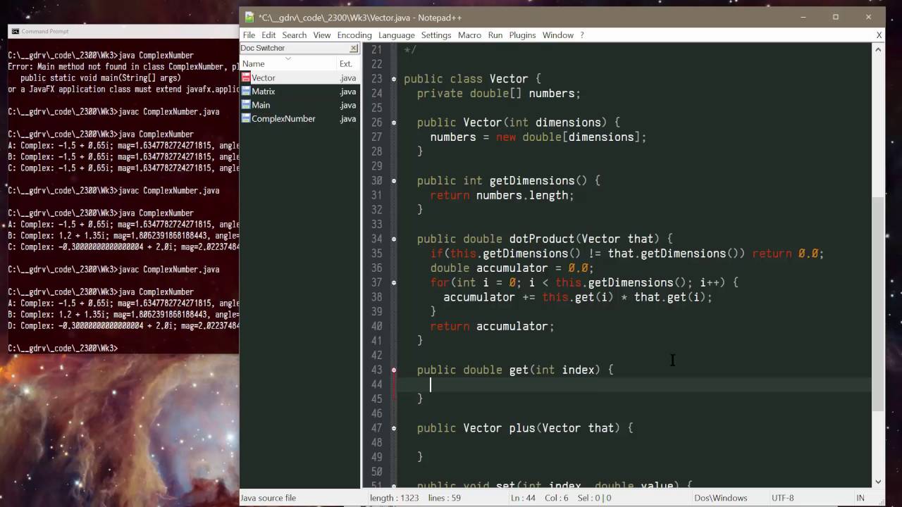 Vector.java walkthrough